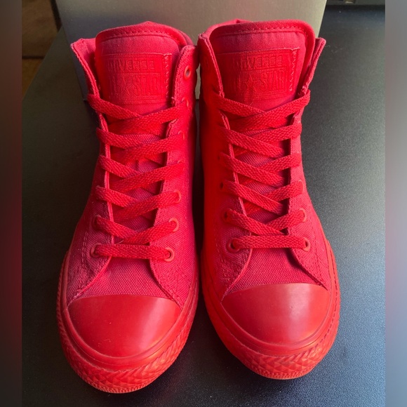 Converse | Shoes | All Red High Top Converse | Poshmark
